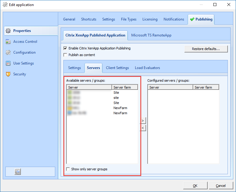 New Citrix Delivery Groups not visible in the Ivanti Workspace Control ...