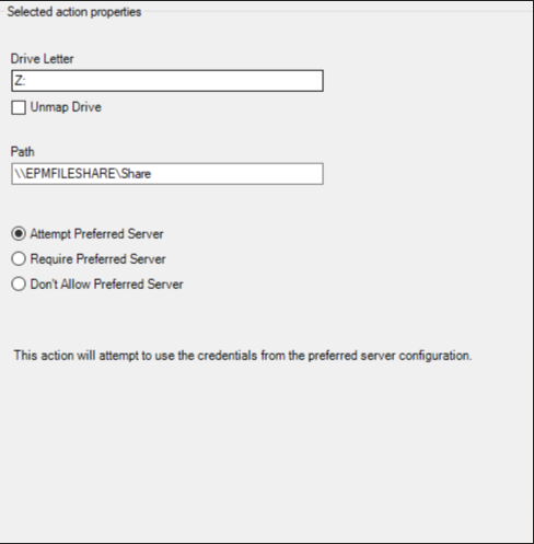 About Map/Unmap Drive Provisioning Action Handlers