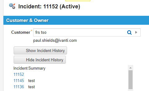 How To: Display related Incidents based off of ProfileLink before Save