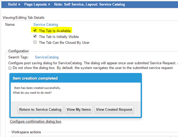The New Service Request Button in the My Items Workspace Does Not Work ...