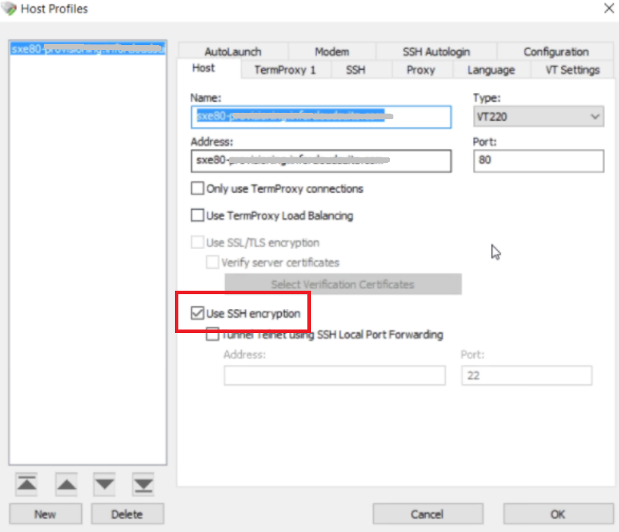 How to setup TelnetCE to use SSH
