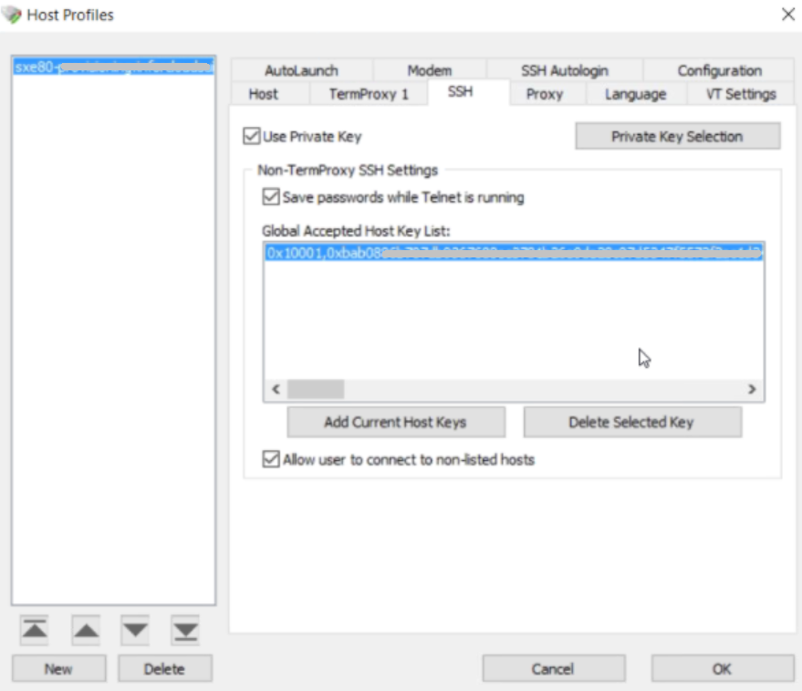 How to setup TelnetCE to use SSH