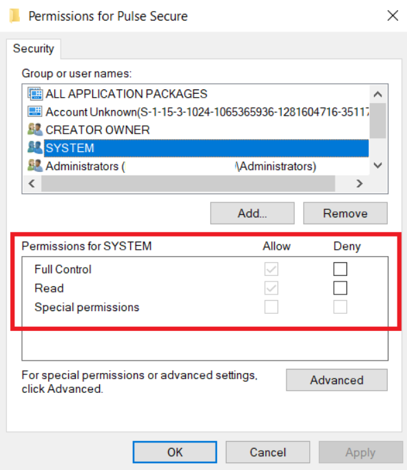 Ivanti Secure Access Client Installation Fails Due To Access Denied Error Within Registry