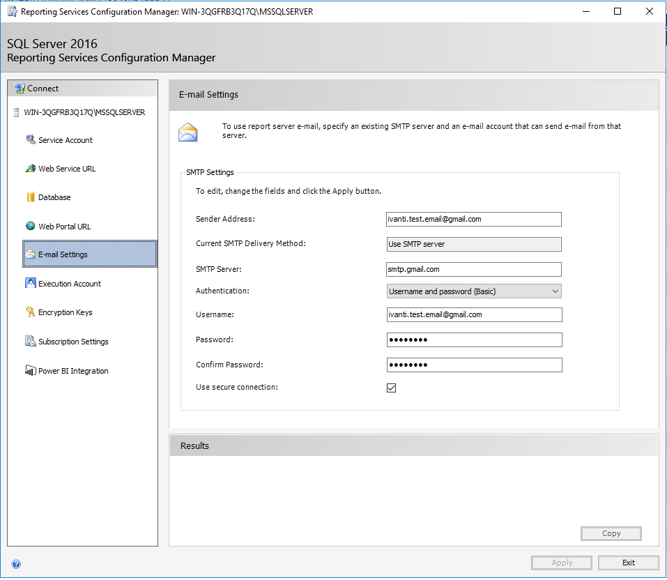 Service Manager: Scheduled reports failing to send an email.