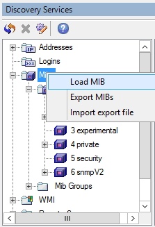 MIB Record Disappears After the MIB File is Loaded from Discovery Services