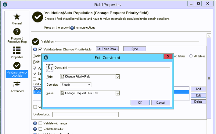 Change Priority Selector Displaying No Records After Choosing a Priority From the Matrix