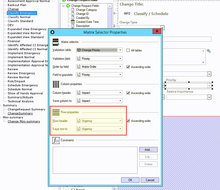Change Priority Selector Displaying No Records After Choosing a Priority From the Matrix