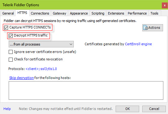 How To Capture Fiddler Logs For Rewrite Issue In iOS Device