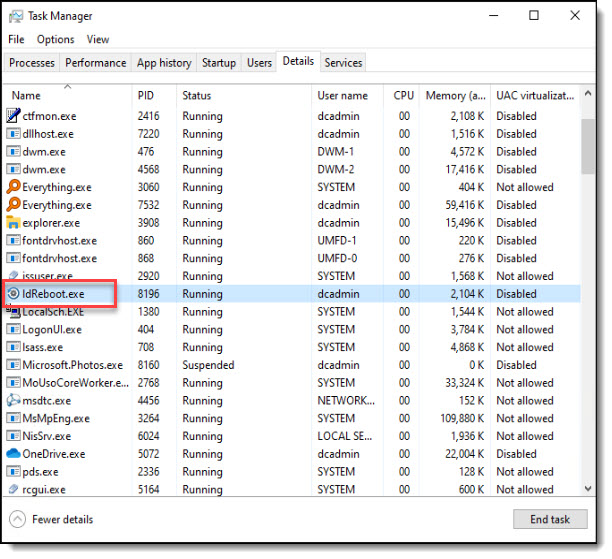 How to Stop an EPM Triggered Reboot on a Client