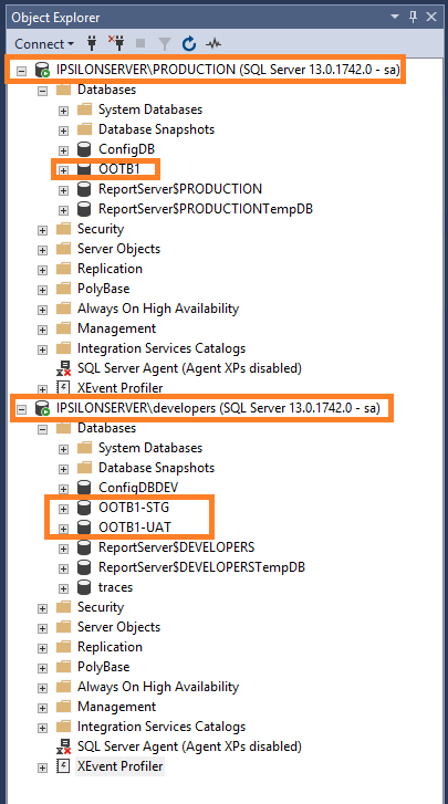How to set up Ops Console with an environment having one DB server and ...