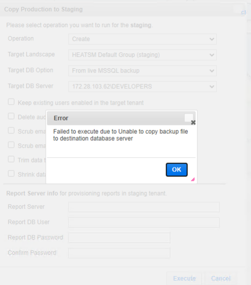 How to set up Ops Console with an environment having one DB server and ...
