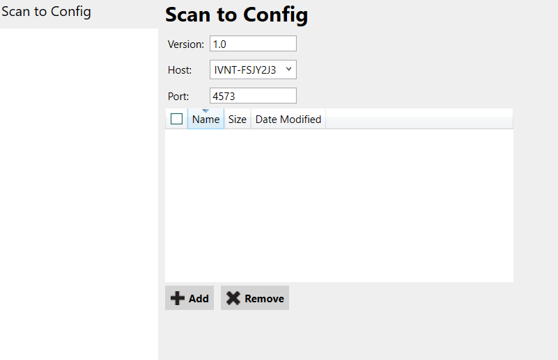 Velocity Scan to config for deploying Velocity profiles