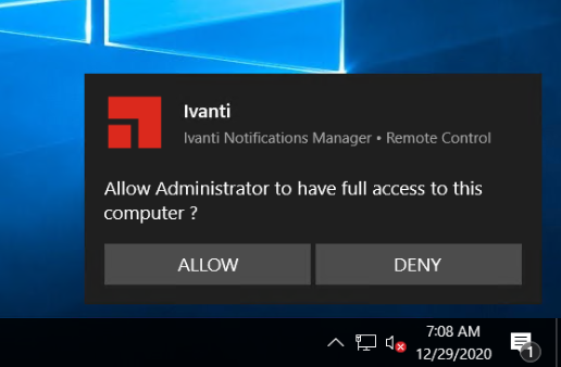 Configure Ivanti Windows 10 Notification Manager