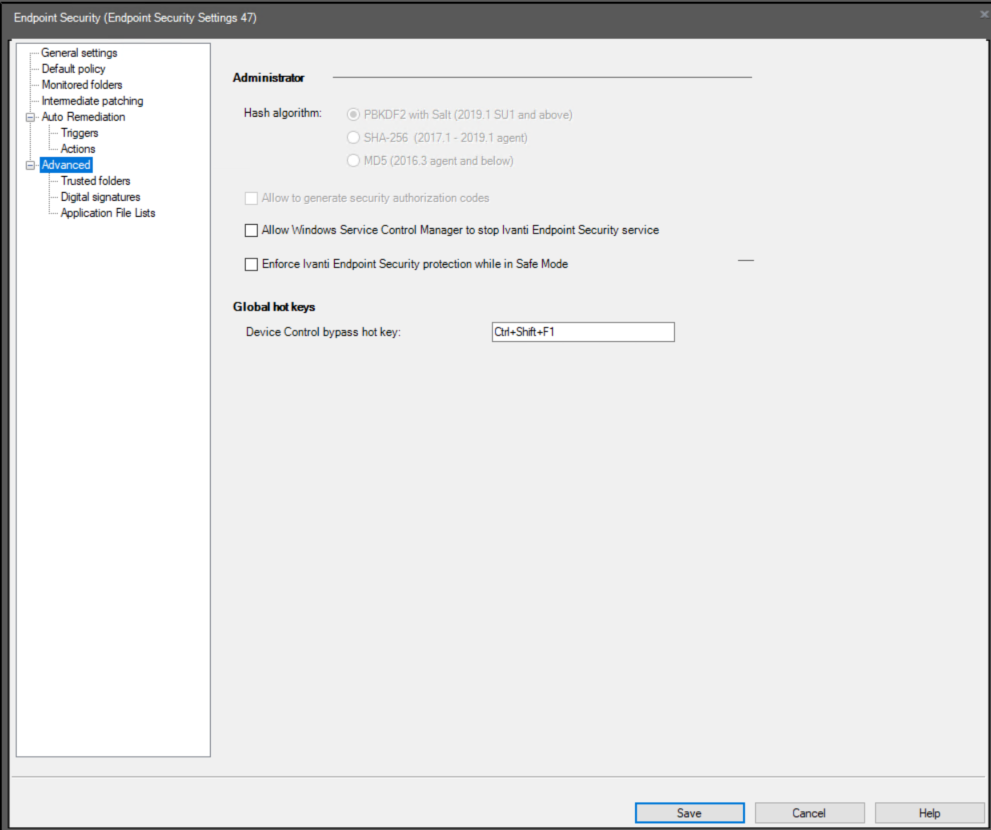 How to Change the Password Override Key Combination for Endpoint ...