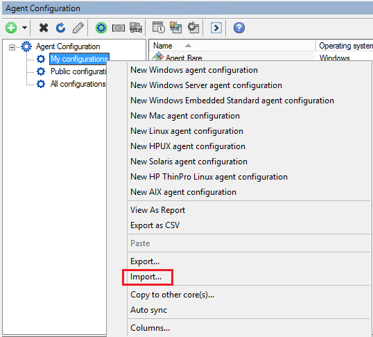 How To: Import/Export Agent Configurations