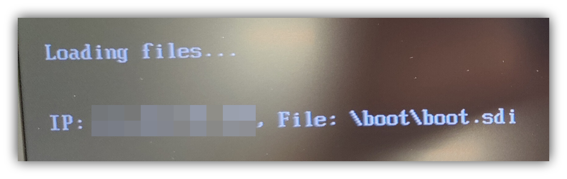 Pxe Boot Fails Getting The Bootsdi File And Returns Error Windows Failed To Start Error