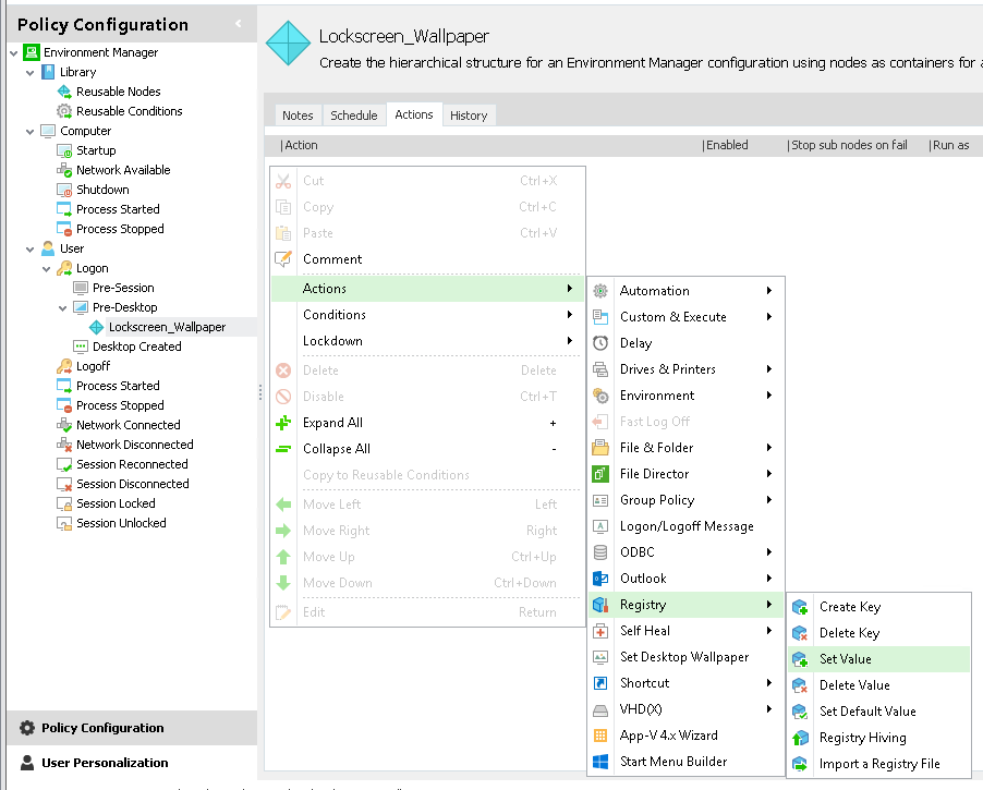 Ivanti Environment Manager and Windows Lock Screen Wallpaper