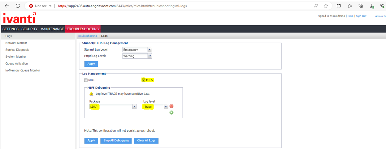 EPMM/MobileIron Core: Showtech logs: What are the recommended package ...
