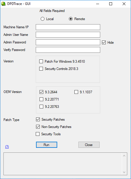 DPDTrace GUI Tool: Used to Troubleshoot Patch Detection Issues in ...
