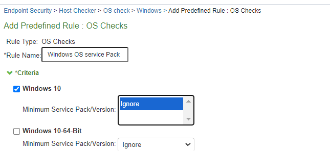 Enhancement of Predefined OS Host Check Rule for Windows With Service ...