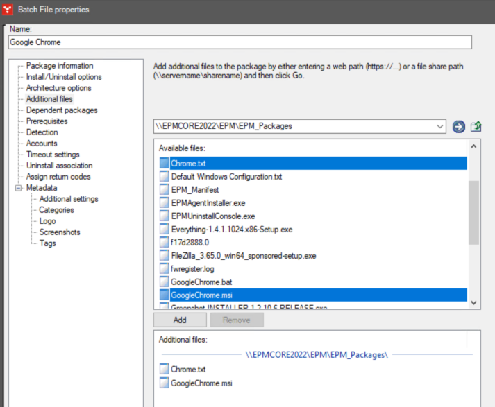 How to Create and Deploy Batch File Distribution Packages