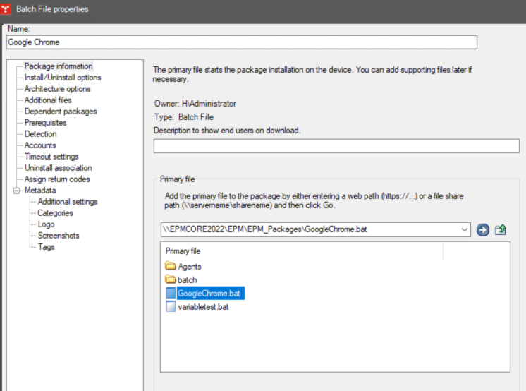 How to Create and Deploy Batch File Distribution Packages