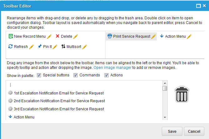 How to Setup Print Service Request Button in Heat 2015.x?