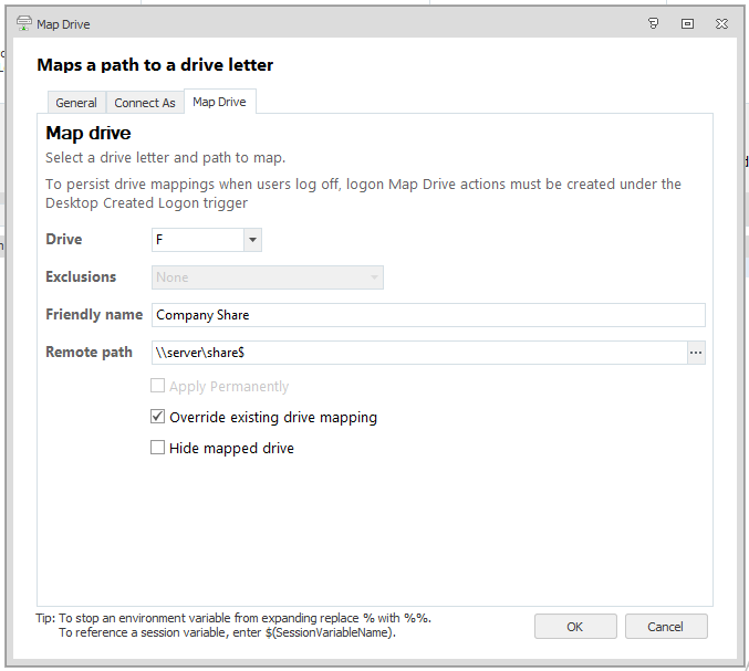 Mapping a Drive With a Specific Credential