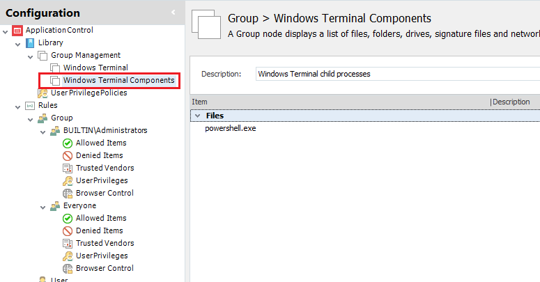 How to Allow the Windows Terminal Application Within Application Control