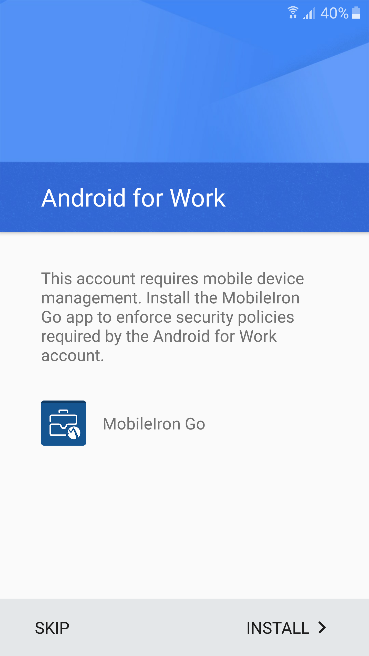 Ivanti N-MDM: Android enterprise Device Registration