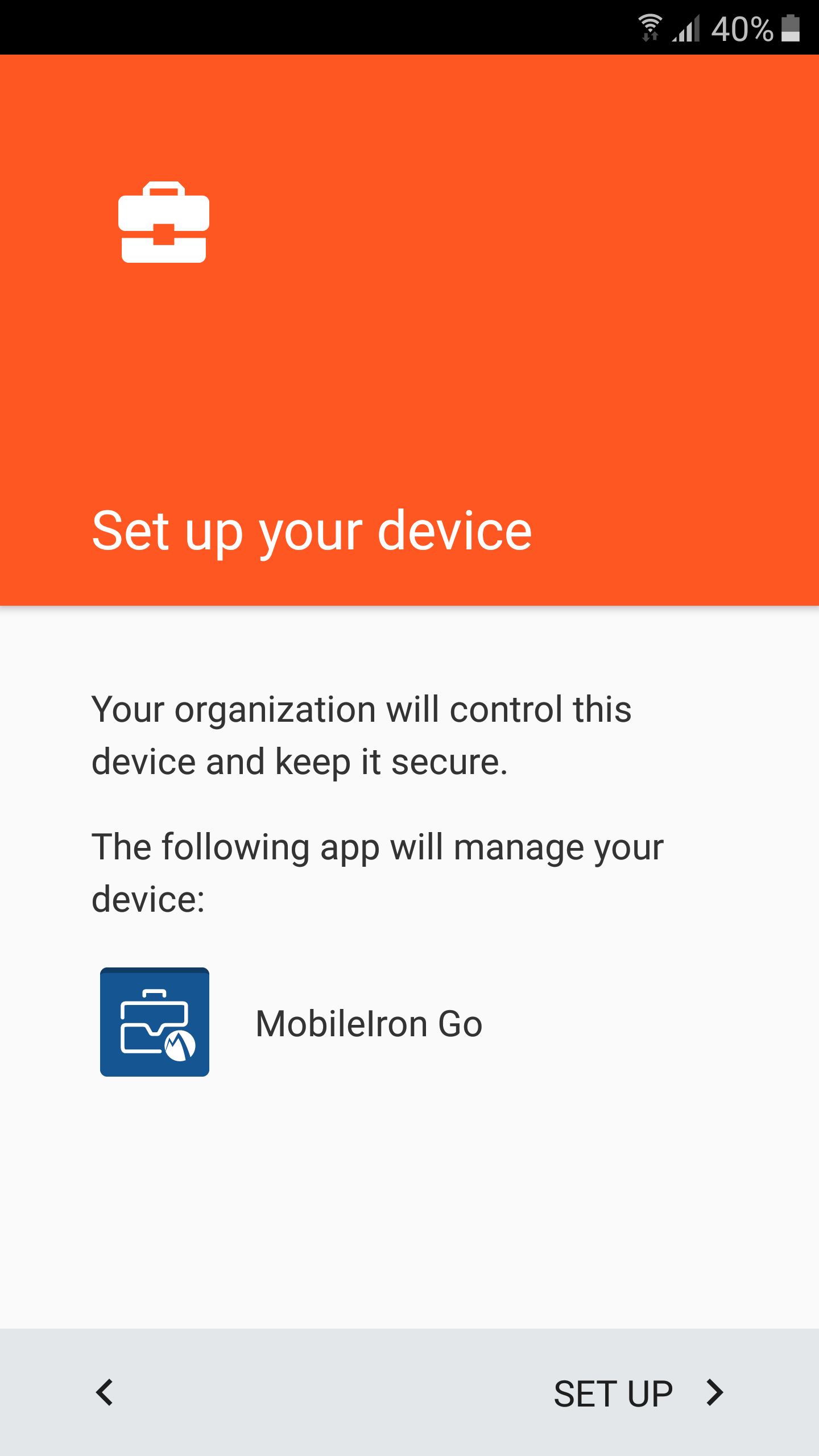 Ivanti N-MDM: Android enterprise Device Registration