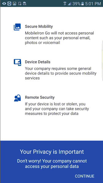 Ivanti N-MDM: Android enterprise Device Registration