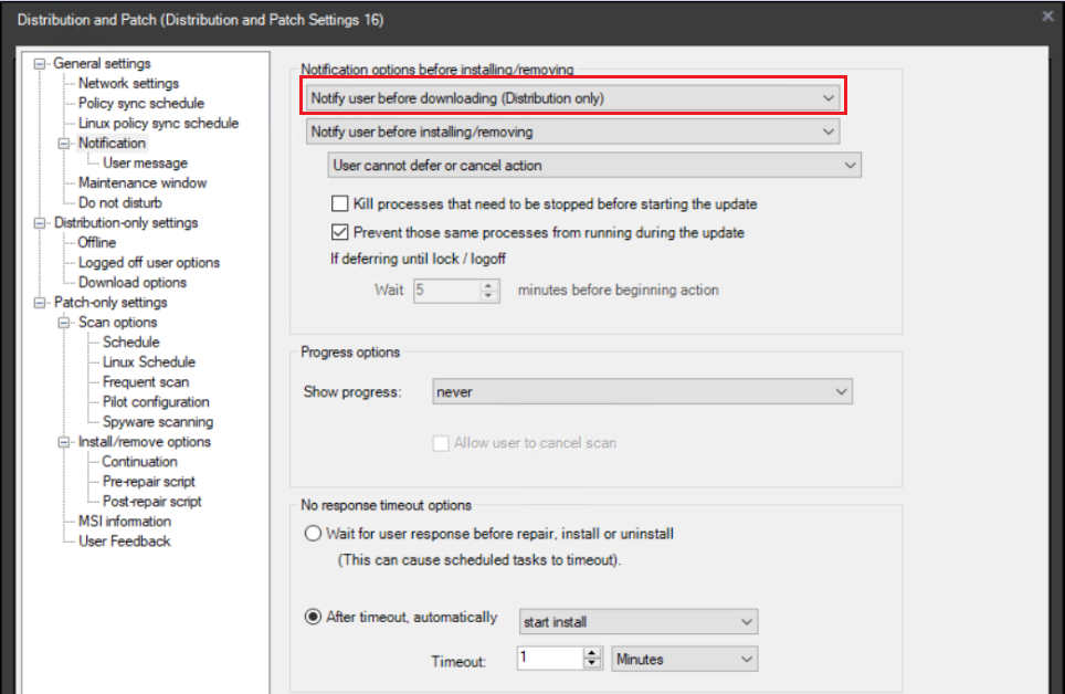 Configure Ivanti Windows 10 Notification Manager