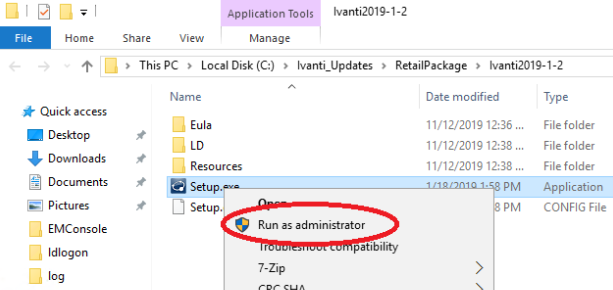 How to Install a Service Update on an Ivanti Endpoint Manager Core Server