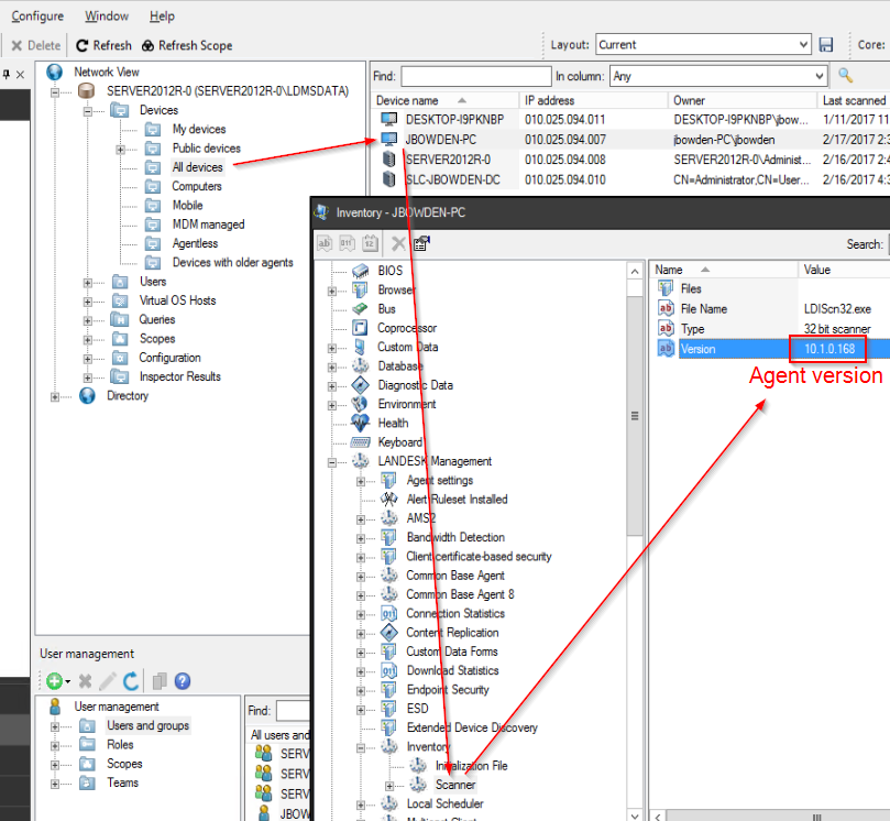 How To Determine Agent Version From The Management Console