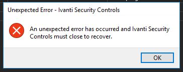 Security Controls "An unexpected error has occurred" console UI crashes ...
