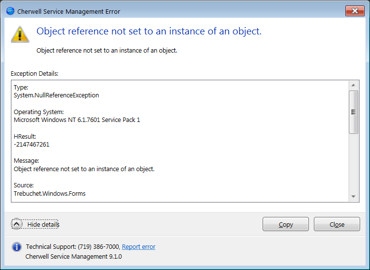 "Object Reference Not Set to an Instance of an Object" When Adding a Custom Expression for User ...