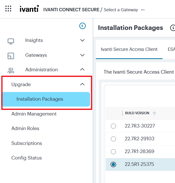 KB44555 - How to Auto Update the Ivanti Secure Access Client to the ...