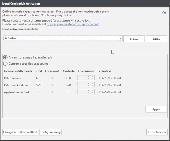 How To: Activate or Update Licensing for Ivanti Security Controls