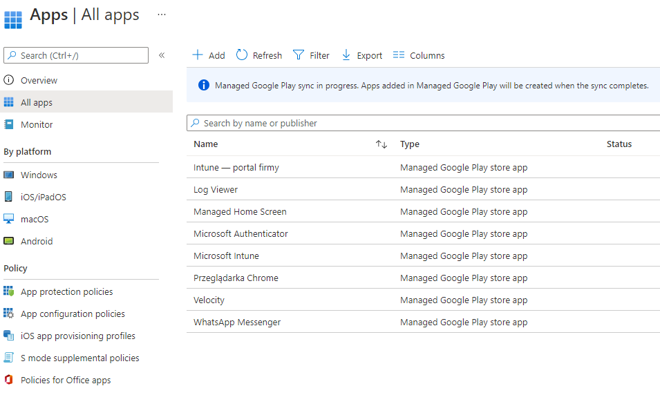 Distributing Velocity profile manifest config using Intune MDM
