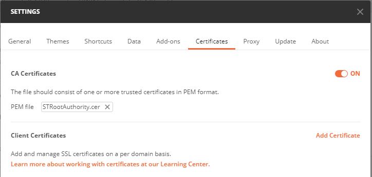 Postman Responds to API Calls With "Error: Unable to verify the first ...