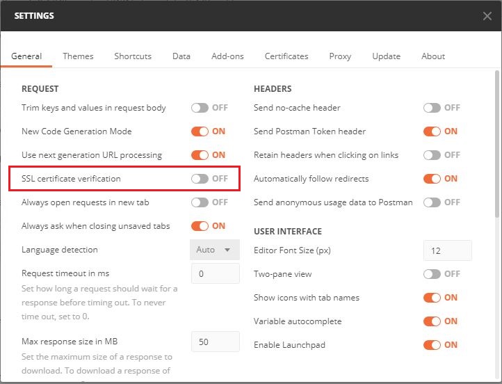 Postman Responds to API Calls With "Error: Unable to verify the first ...