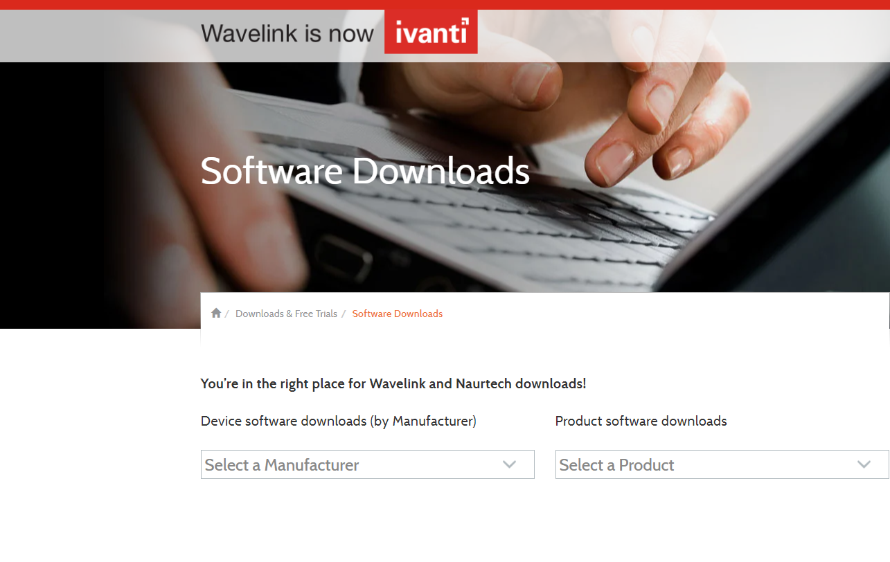 How to obtain Wavelink TE Client downloads from online.