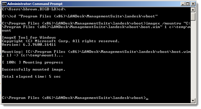 How to mount the boot.wim using ImageX and Change the Core Name in the ...