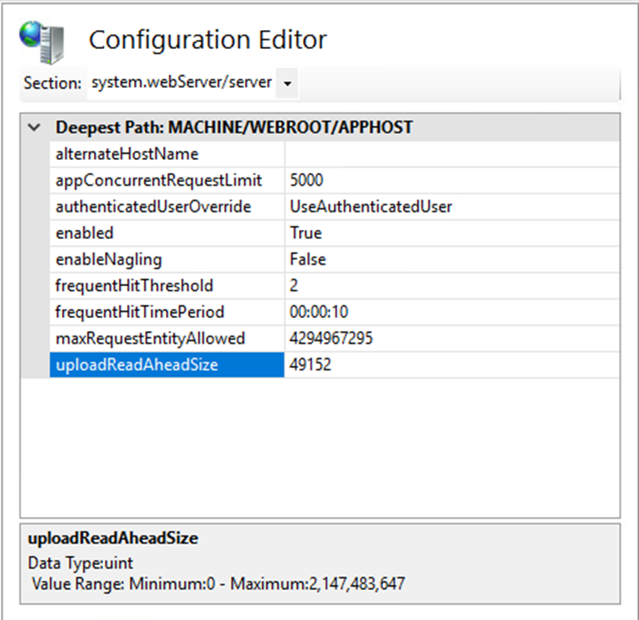 413 Payload Too Large or Maximum Request Length Exceeded