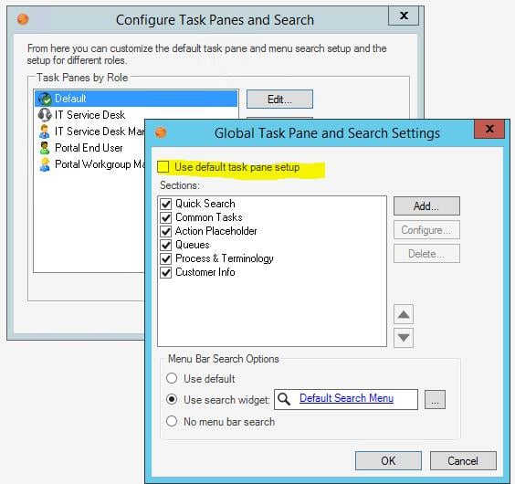 How to Configure Common Tasks Pane in Rich Client