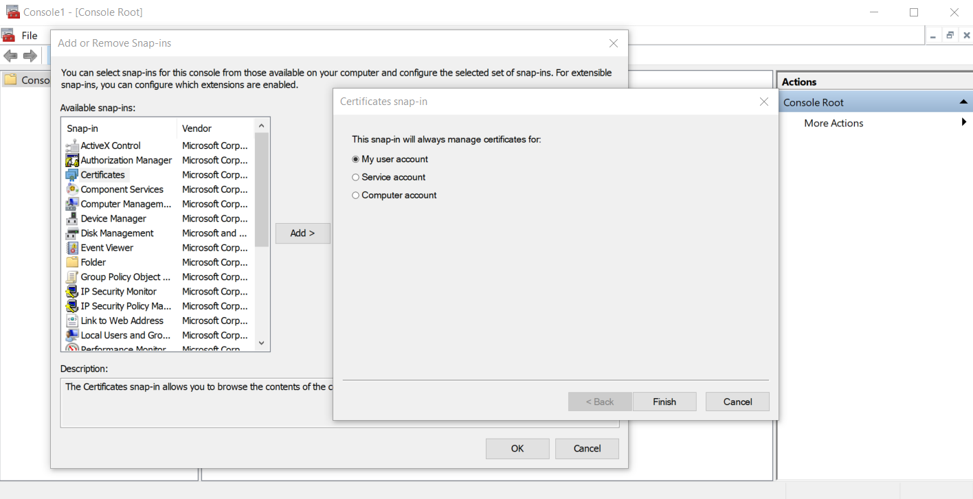 How to Install a User Certificate of Certificate Based Authentication ...