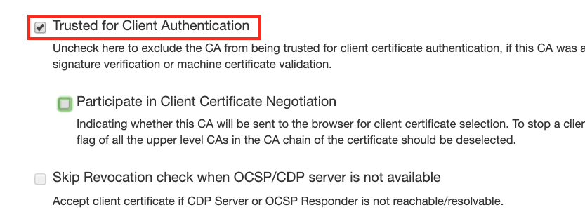 Missing or Invalid Client Certificate Error With Certificate ...