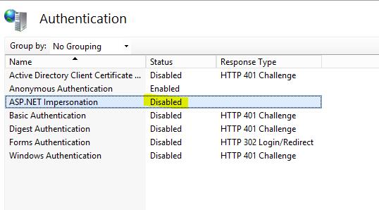 Unable to access portal. HTTP Error 500.24 - Internal Server Error.