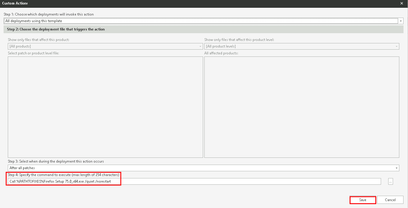 Custom Action Complete Tutorial for Ivanti Security Controls